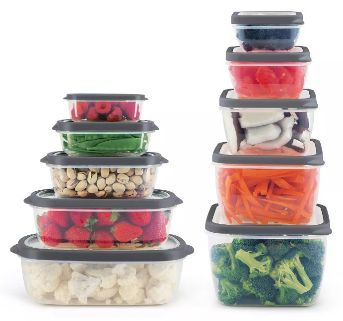 Art & Cook 20-Piece Vented Plastic Food Storage Set Only $17.99 (Was ...