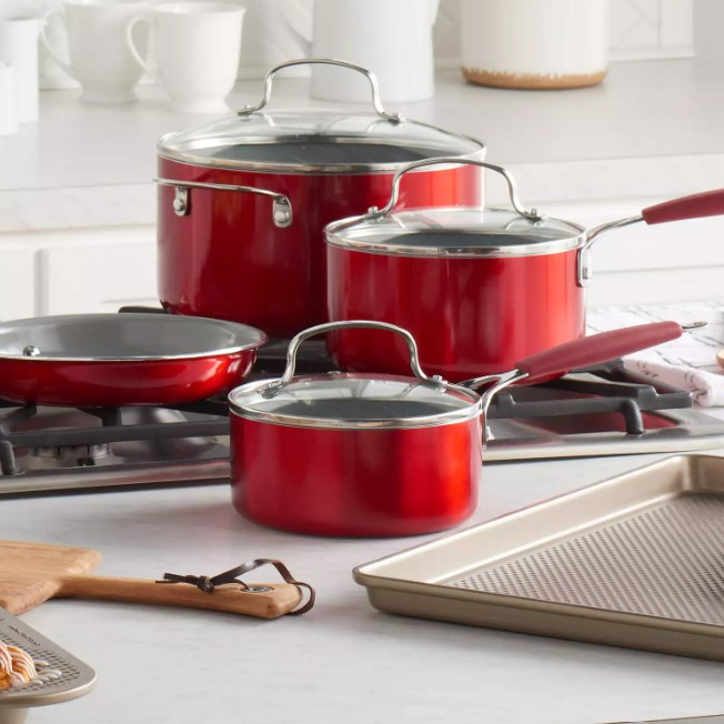 Food Network 10-Piece Nonstick Ceramic Cookware Set Only $41.99 (Was ...
